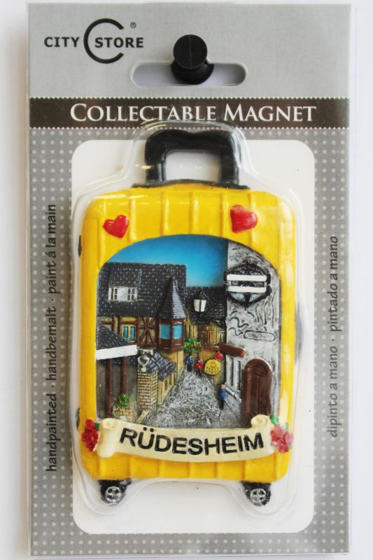 Gelber Trolleymagnet "Rüdesheim" Germany City Store Souvenir | Magnete ...