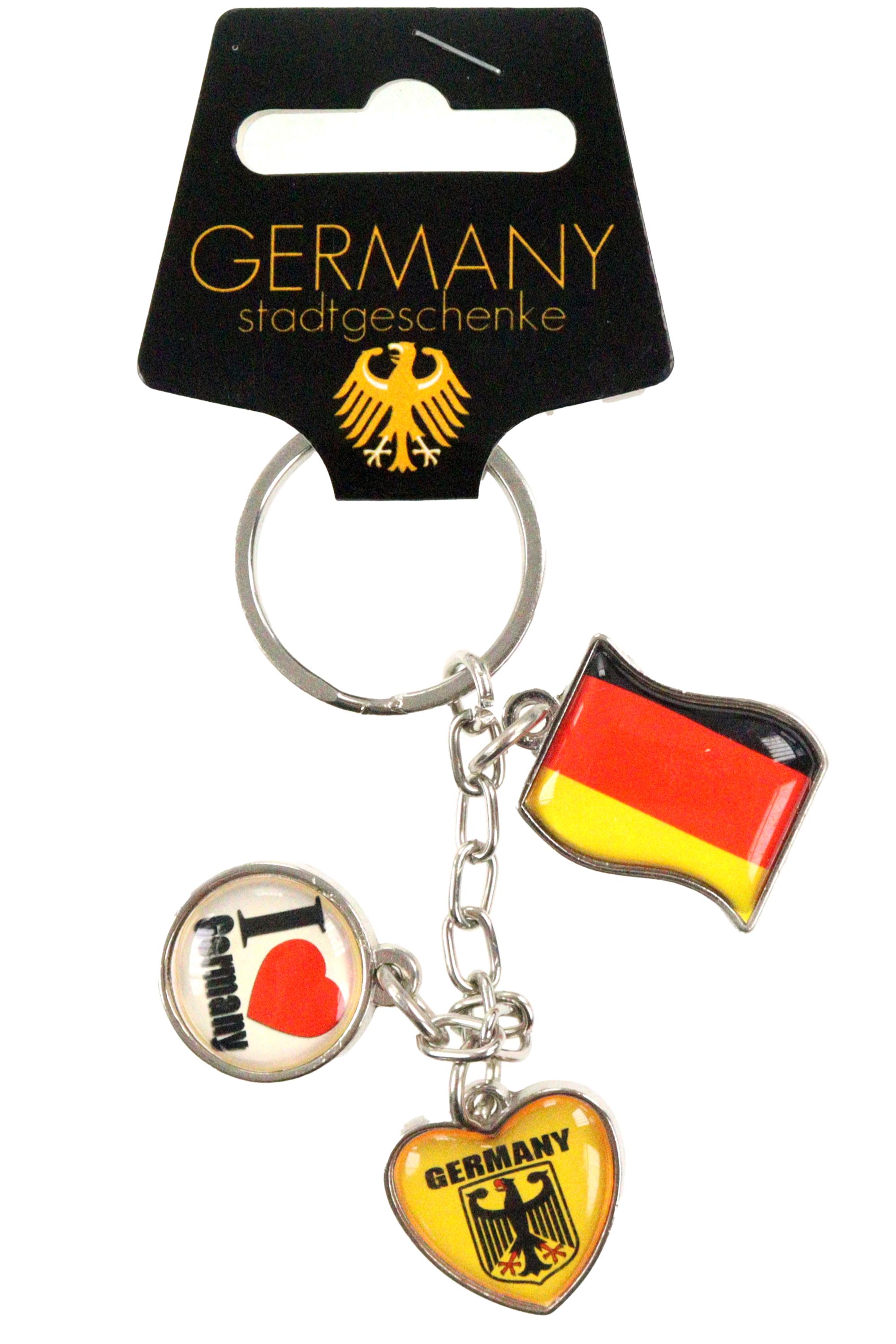 Schlüsselanhänger "Germany" I (heart) Germany,Flagge,Herz,Kreis ...