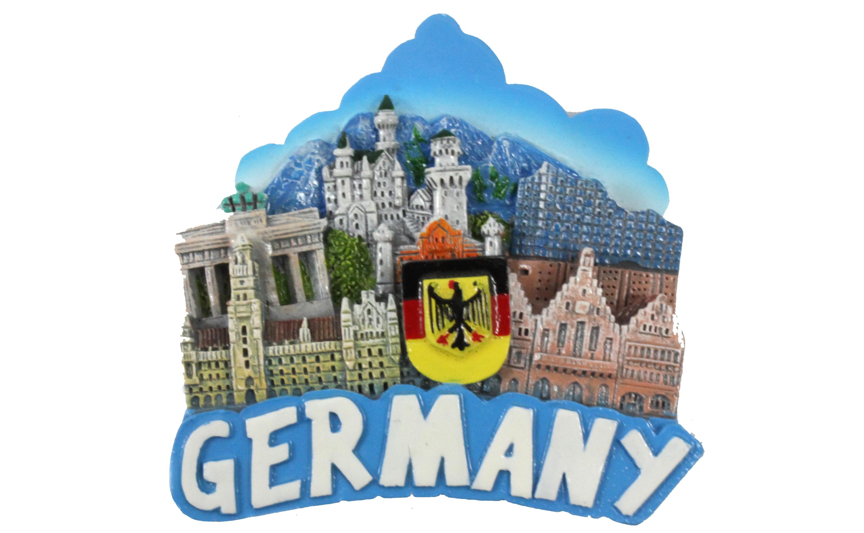 3D City Premium Magnet "Germany" Poly, Glanzlack, 6,5*7cm | Magnete ...