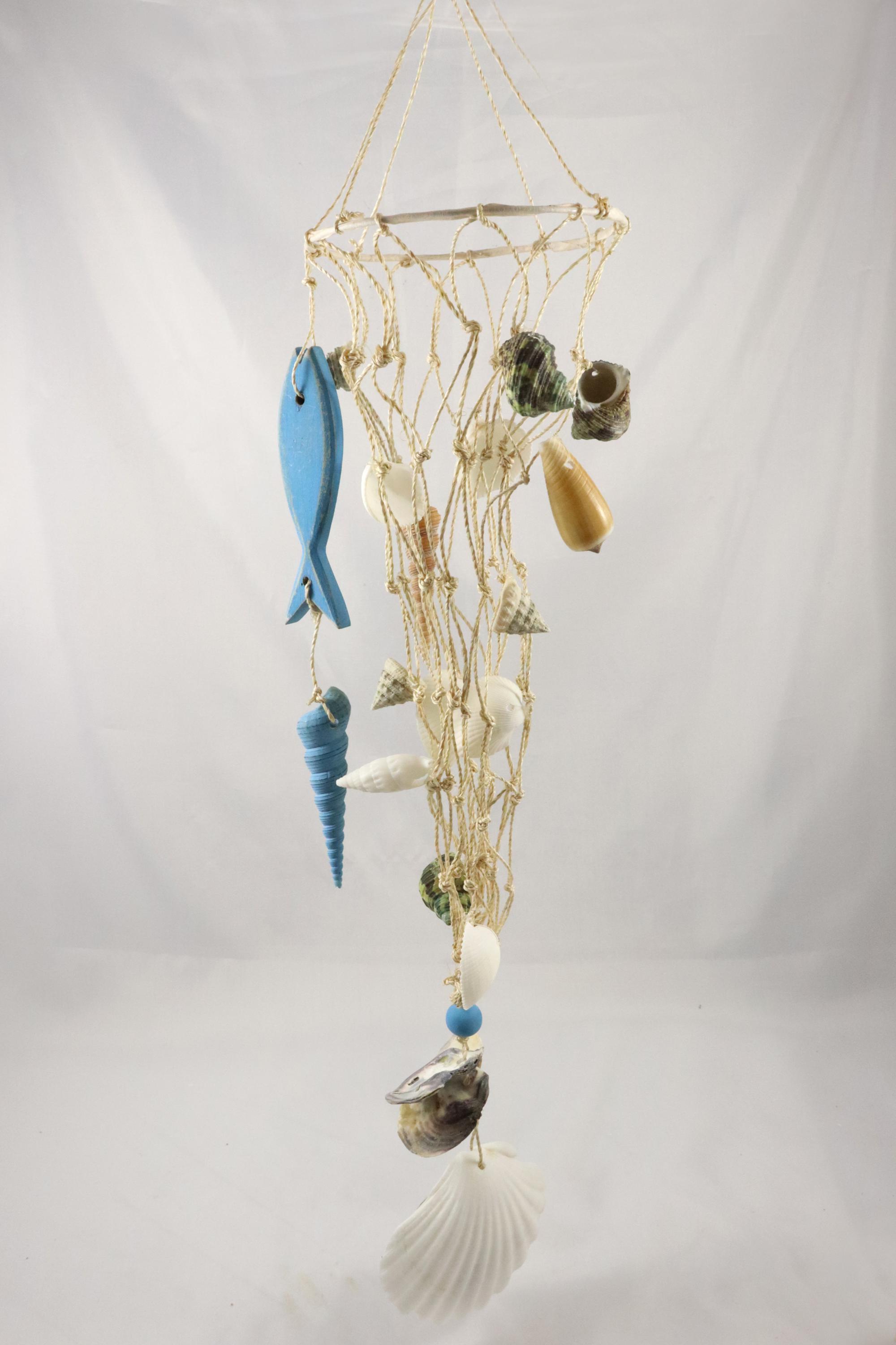 Windspiel Muscheln im Netz, 70cm | Muscheln | Meerestiere | OnlineShop ...