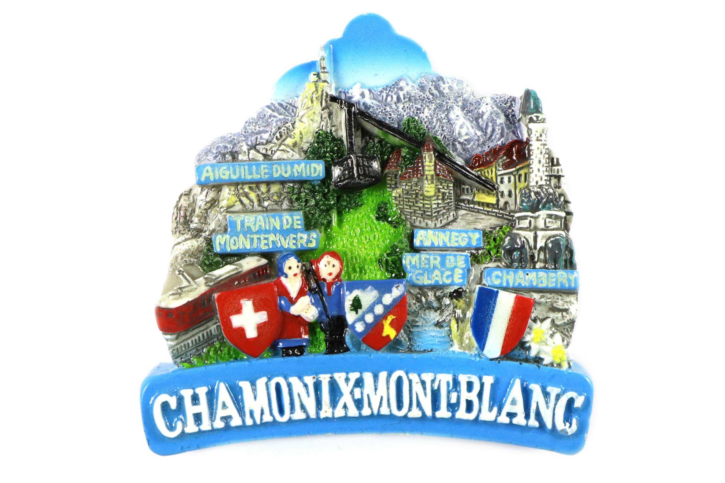 3D City Premium Magnet "Chamonix - Mont Blanc" Poly, Glanzlack, 6,5*7cm ...