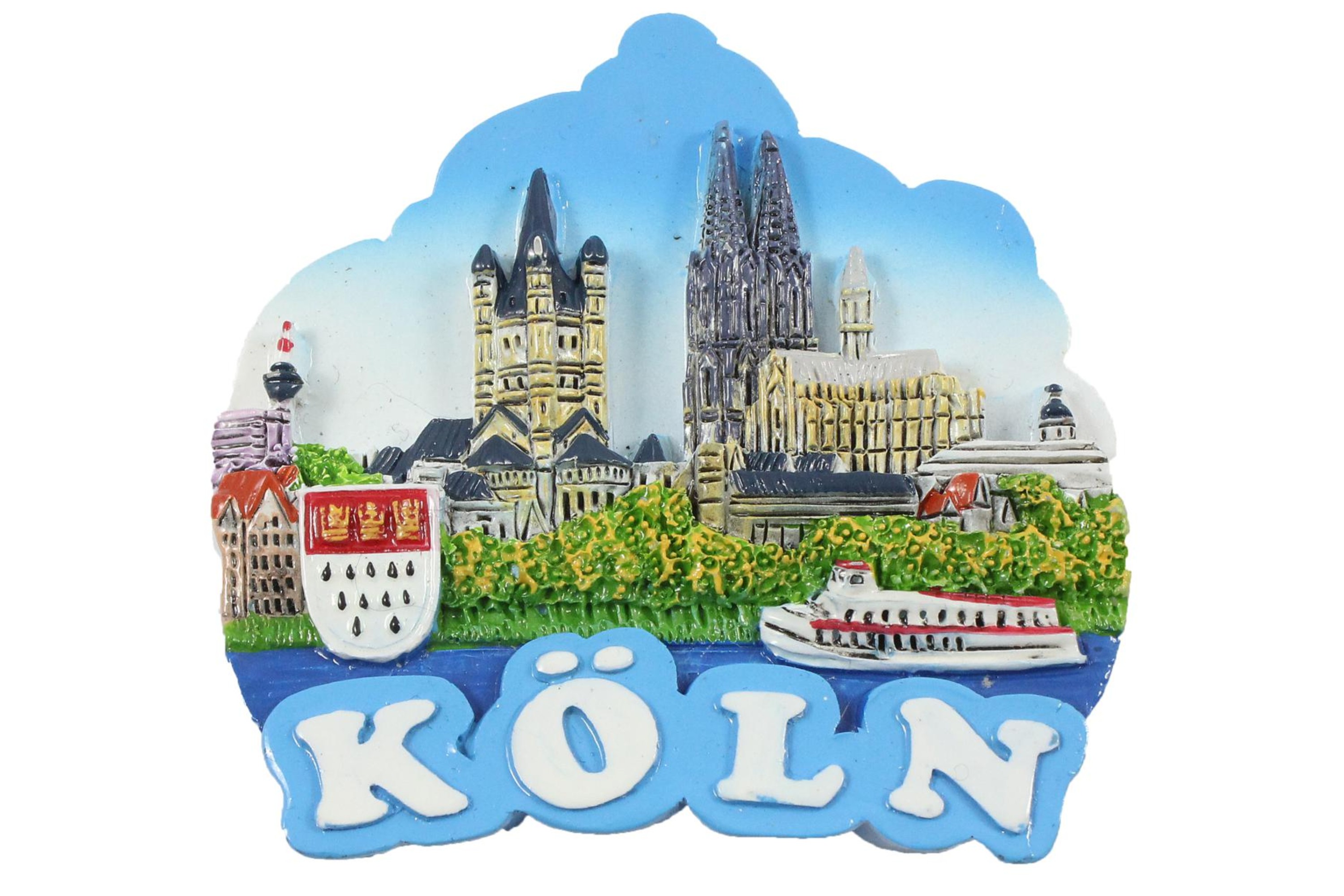 3D City Premium Magnet "Köln" Poly, Glanzlack, 6,5*7cm | Magnete | Köln ...