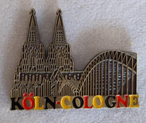 Magnet Metall Köln Dom/Brücke bronze 2638 | Magnete | Köln | Souvenirs ...
