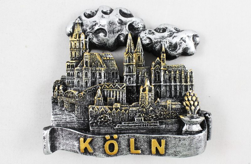 Magnet 3D "Köln" Wolken, silber-gold | Magnete | Köln | Souvenirs ...