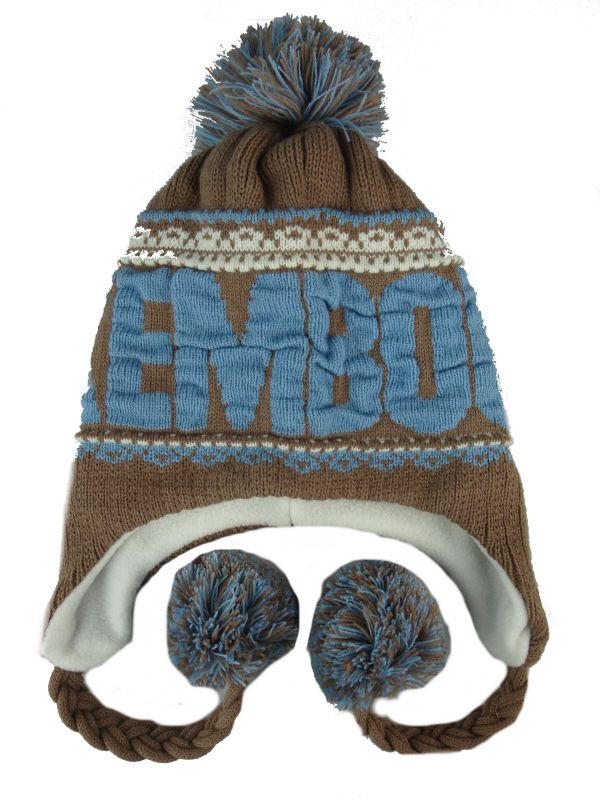 HG105-D Sacha Mütze mit Bommel braun-türkis | Kopfbedeckung | Luxemburg | Souvenirs | OnlineShop ...