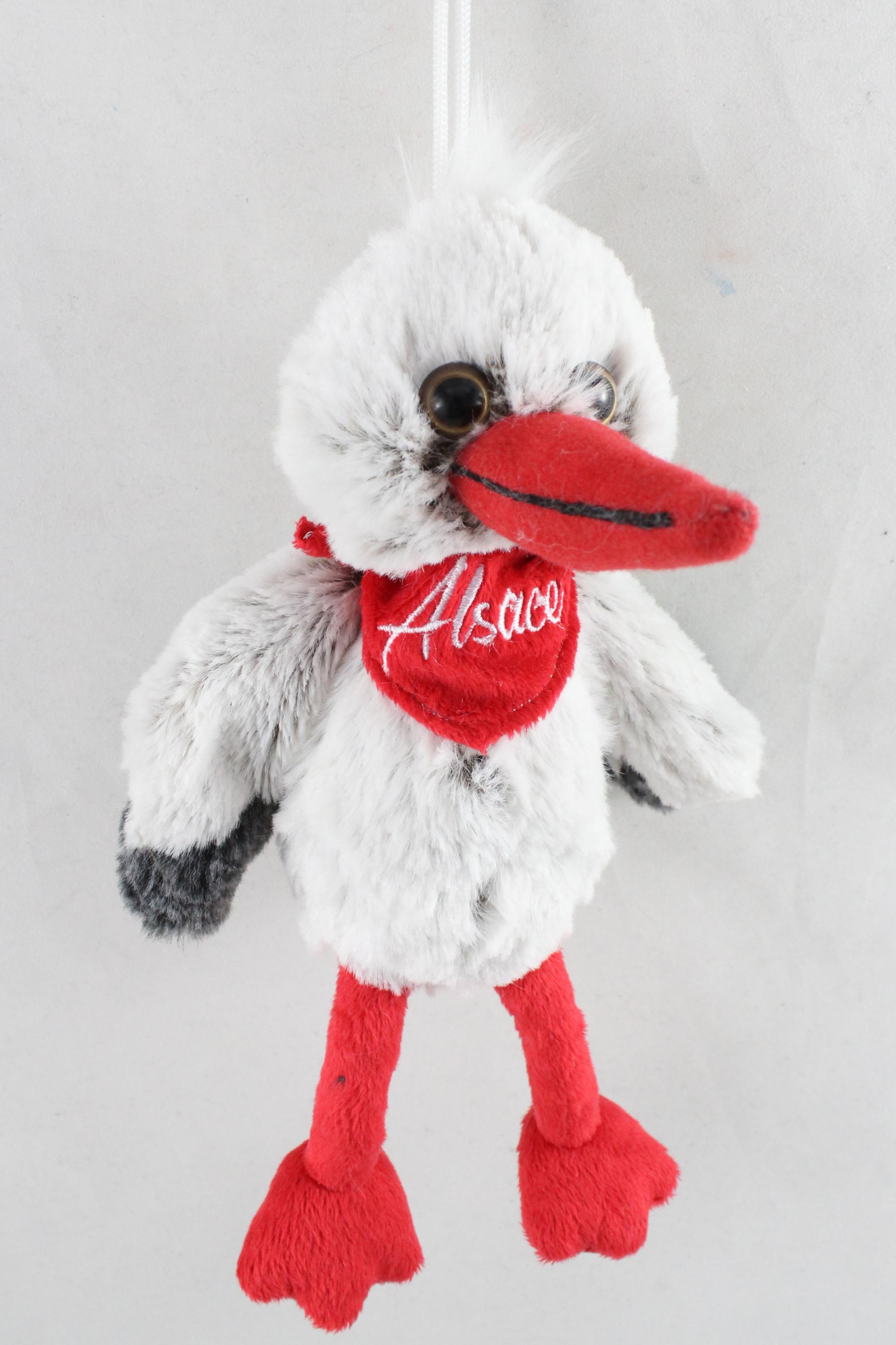 Plüsch Storch mit Schal "Alsace" mit Hänger 25cm | Plüschartikel ...