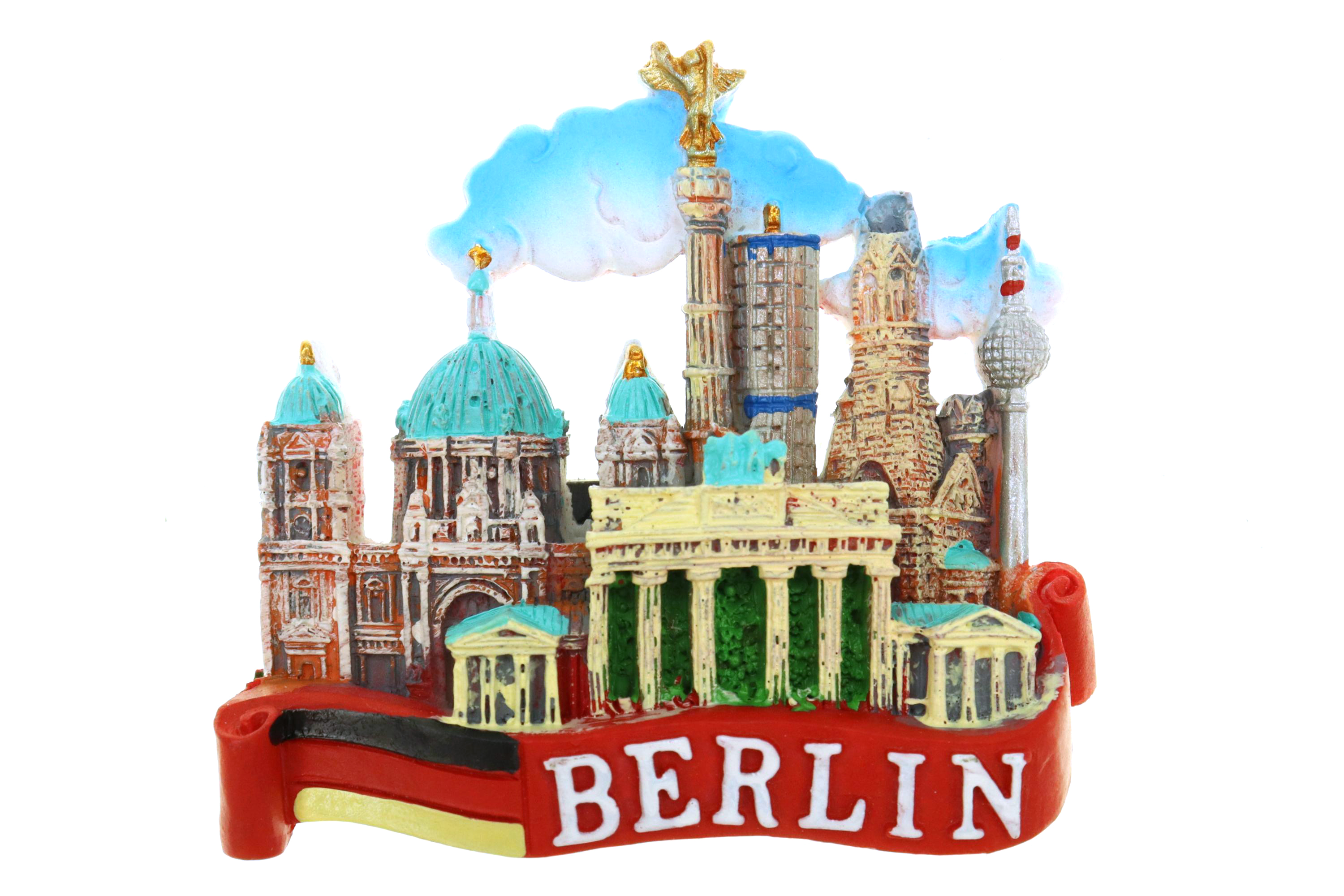 Magnet 3D "Berlin" BRD Flagge links, Wolken | Magnete | Berlin ...