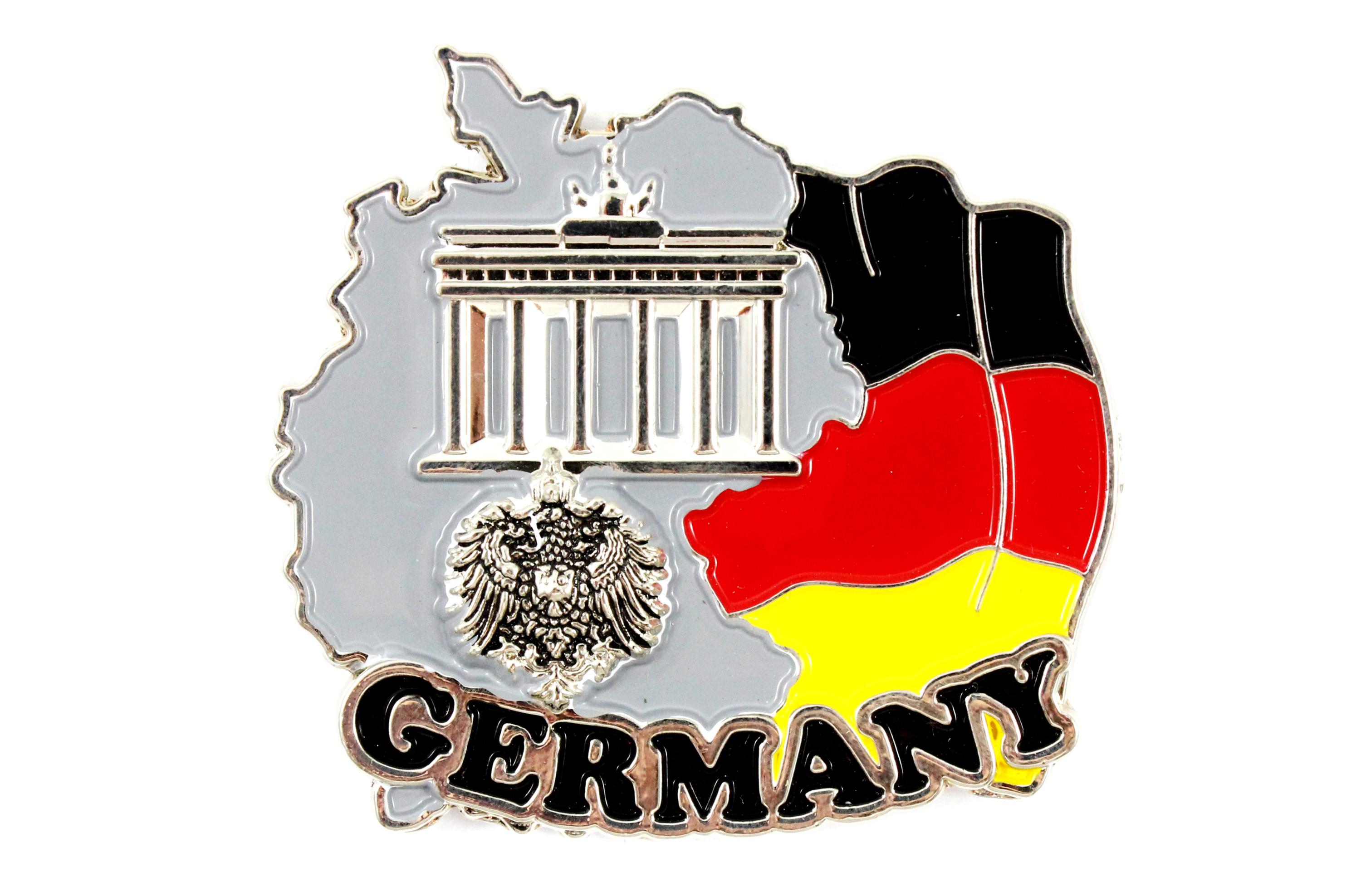 Metallmagnet "Germany" hellgrau, Deutschland Flagge | Magnete ...