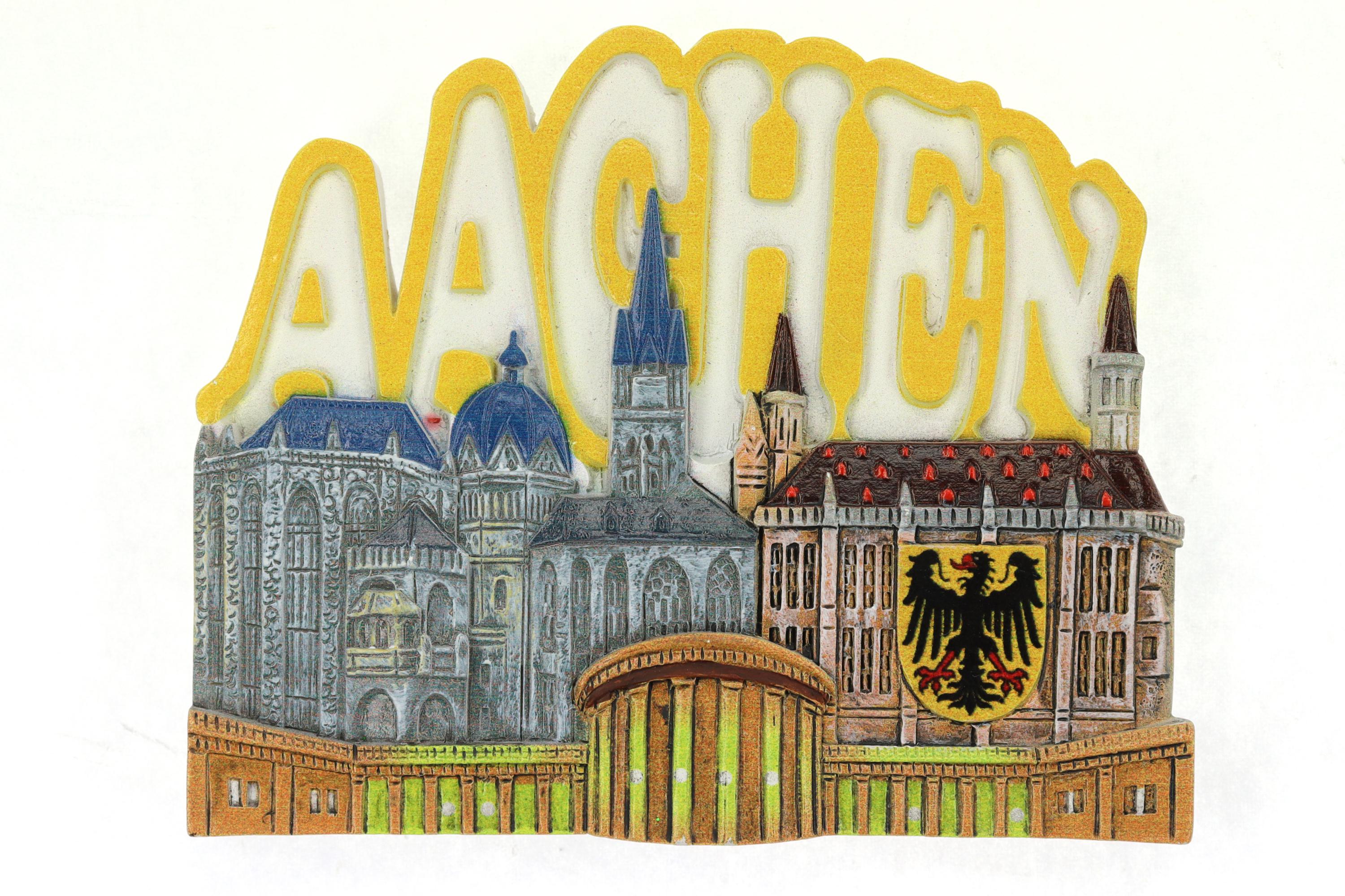 Magnet "Aachen" Skyline, Wappen | Magnete | diverse Regionen ...